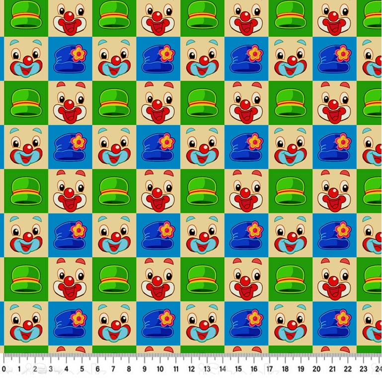 Tecido Tricoline Digital Patati Patata Quadriculado Rosto - Fundo ...